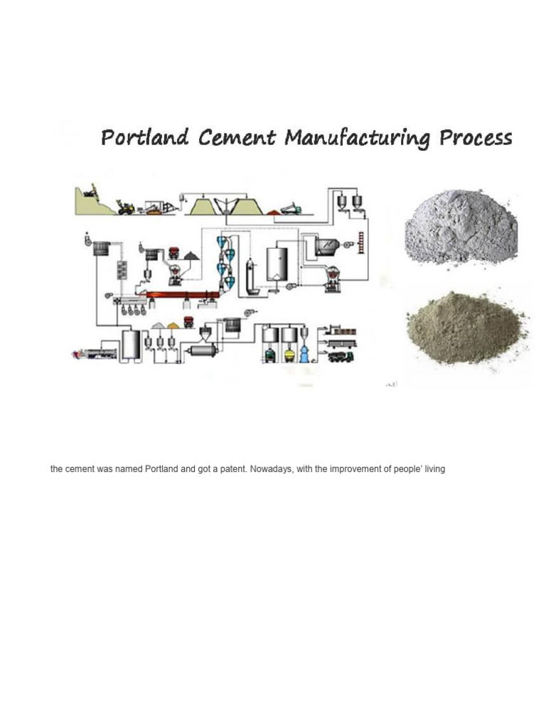 Portland Cement Manufacturing Overview | PDF | Cement | Lime (Material)