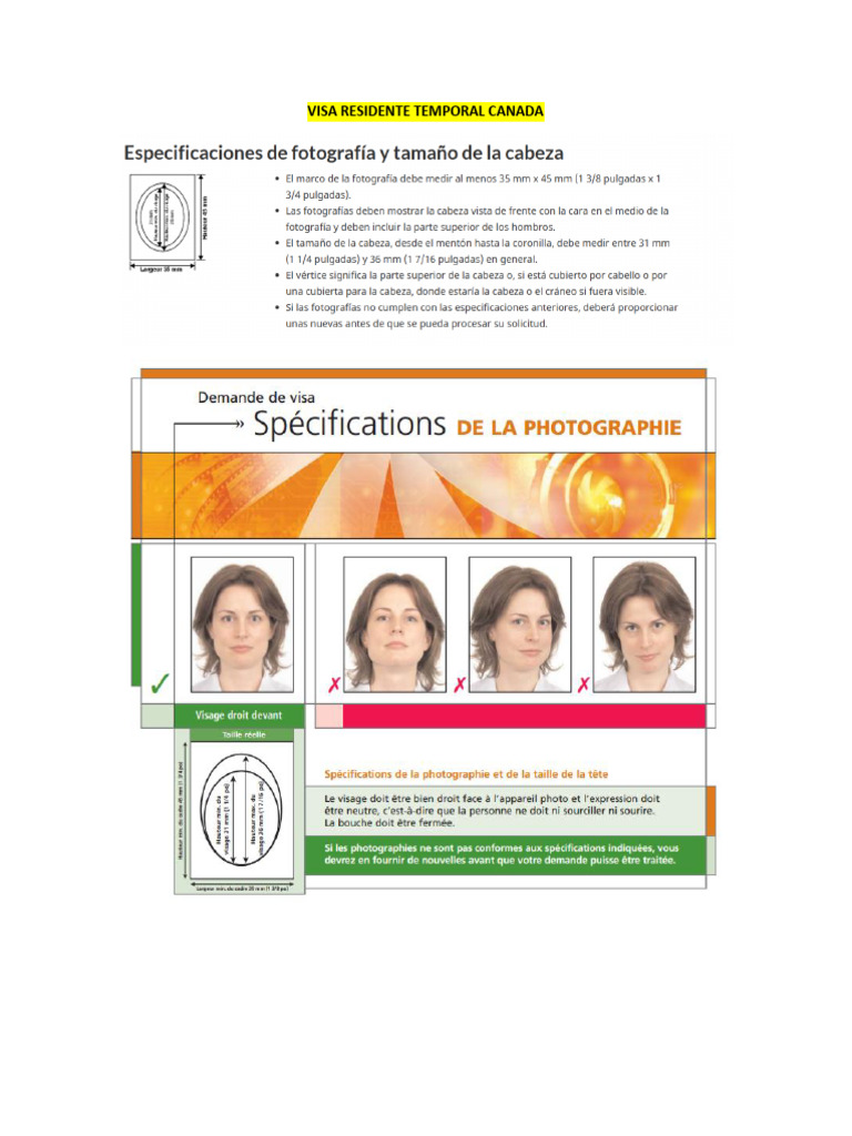 Visa Residente Temporal Canada | PDF
