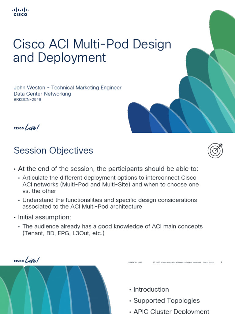 Cisco ACI Multi Pod Design Architecture 1748518925 | PDF | Transmission Control Protocol ...