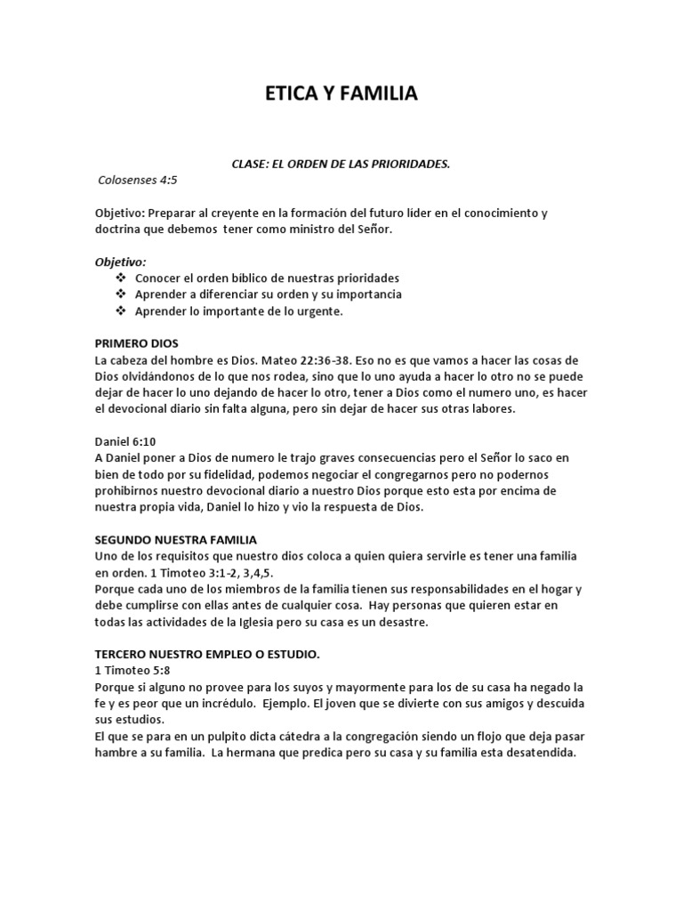 Etica y Familia | PDF | Familia | Mujer