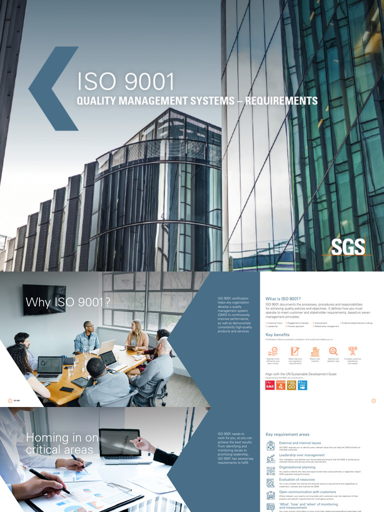 Sgs KN Iso 9001 Brochure en | PDF | Quality Management System | Economies