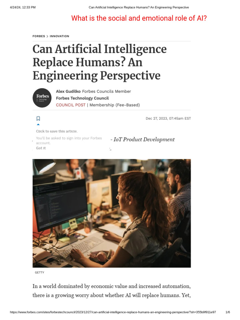 AI's Role in Engineering Jobs | PDF | Artificial Intelligence ...