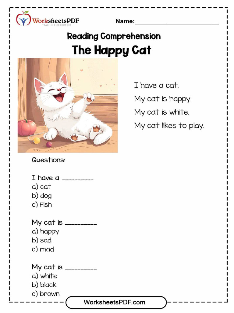 Kindergarten Reading Worksheets 0003 Kindergarten Reading Worksheets 4 ...