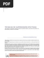 Técnicas de Supervisión Efectiva | PDF | Liderazgo | Planificación