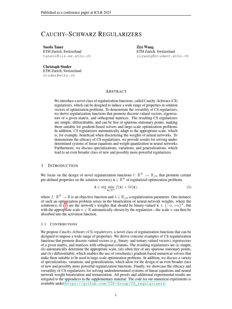 Cauchy-Schwartz Regularities 2025 | PDF | Matrix (Mathematics) | Eigenvalues And Eigenvectors