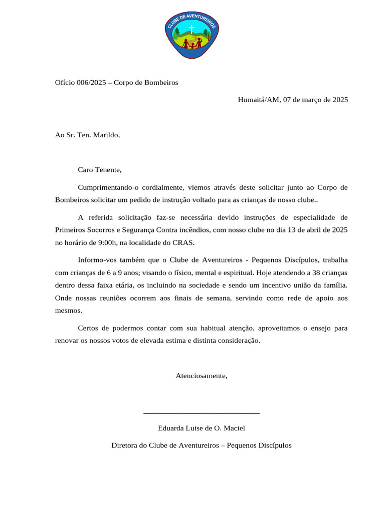 Ofício 006-2025 | PDF