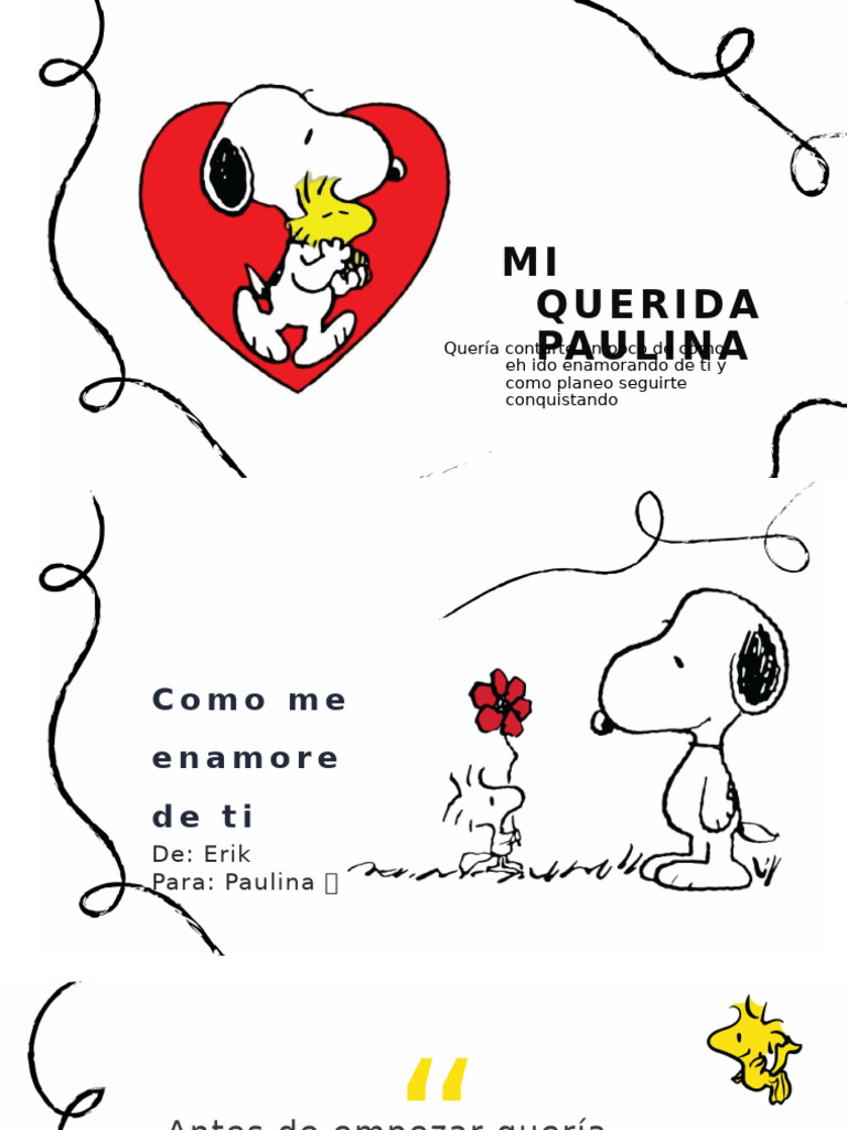 Snoopy PowerPoint Template 3 | PDF