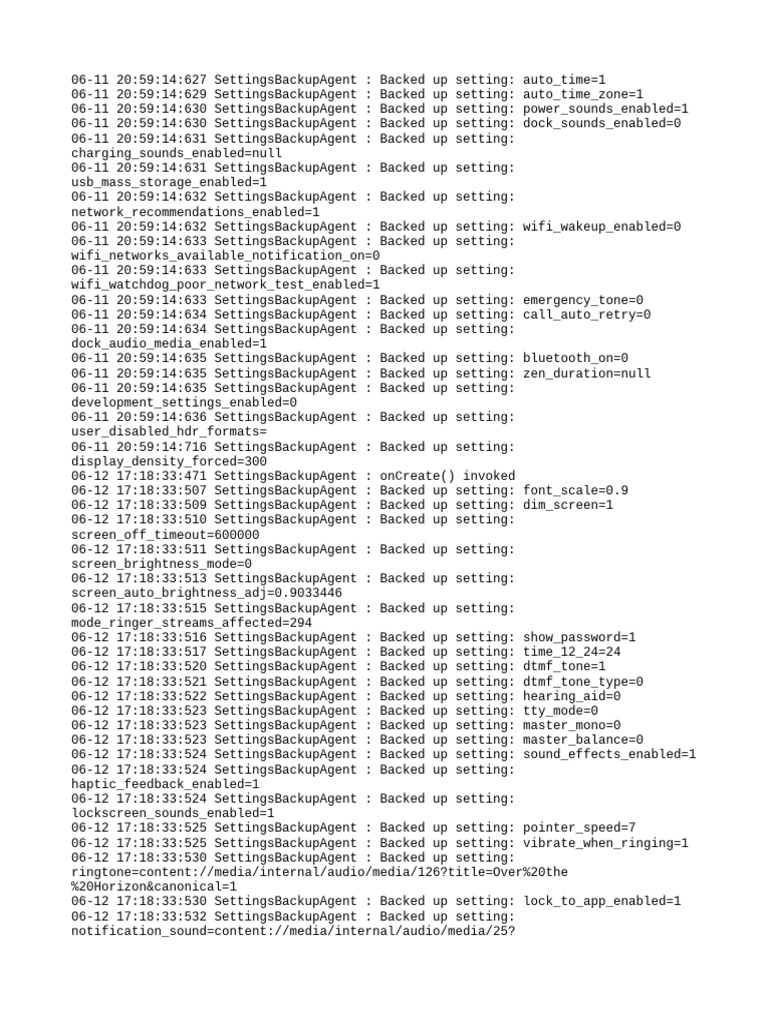 Settings Provider | PDF