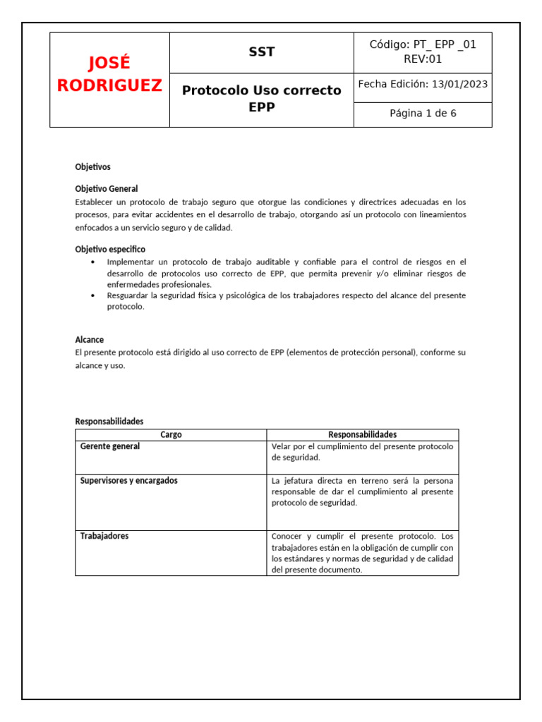 Protocolo - Epp | PDF