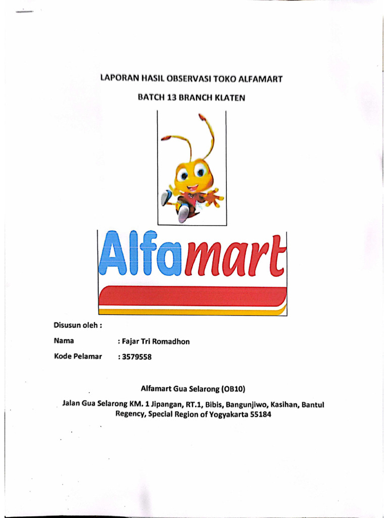 CTH Tugas Ojt Komplit | PDF