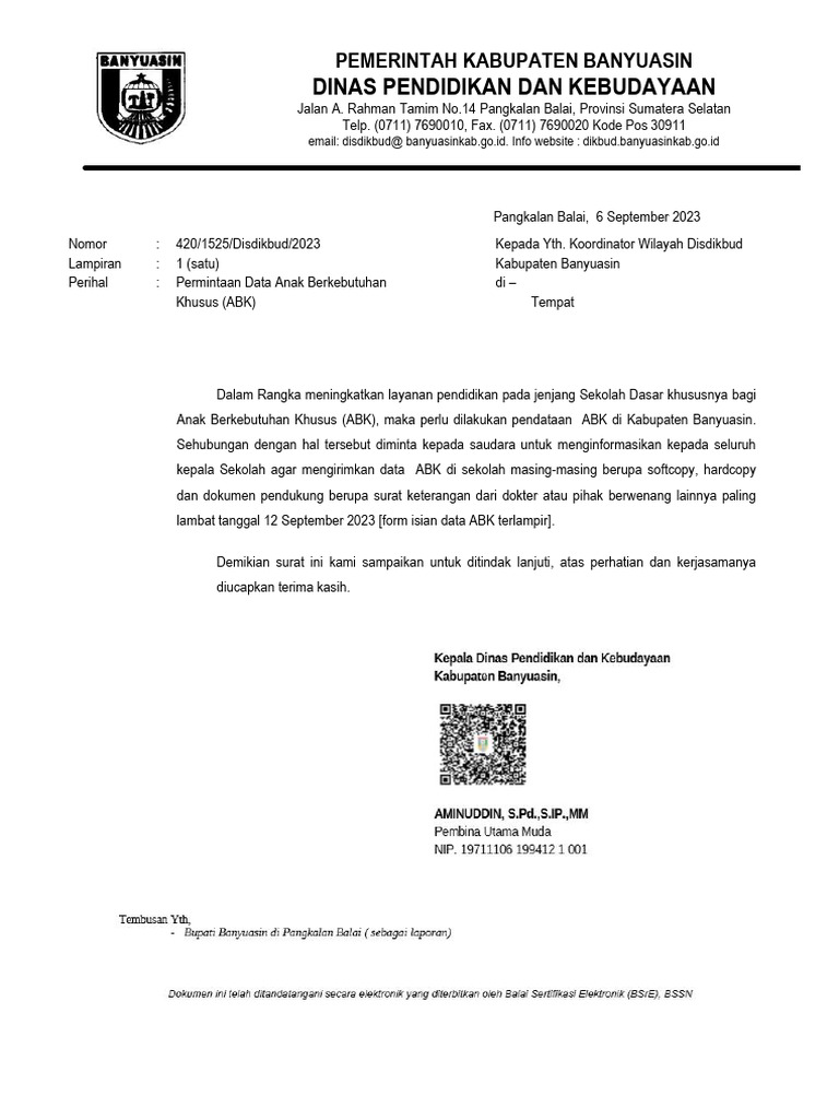 Surat Permintaan Abk | PDF