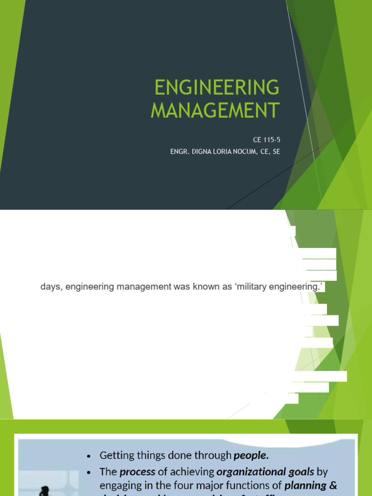 Engineering Management | PDF | Engineering | Project Management