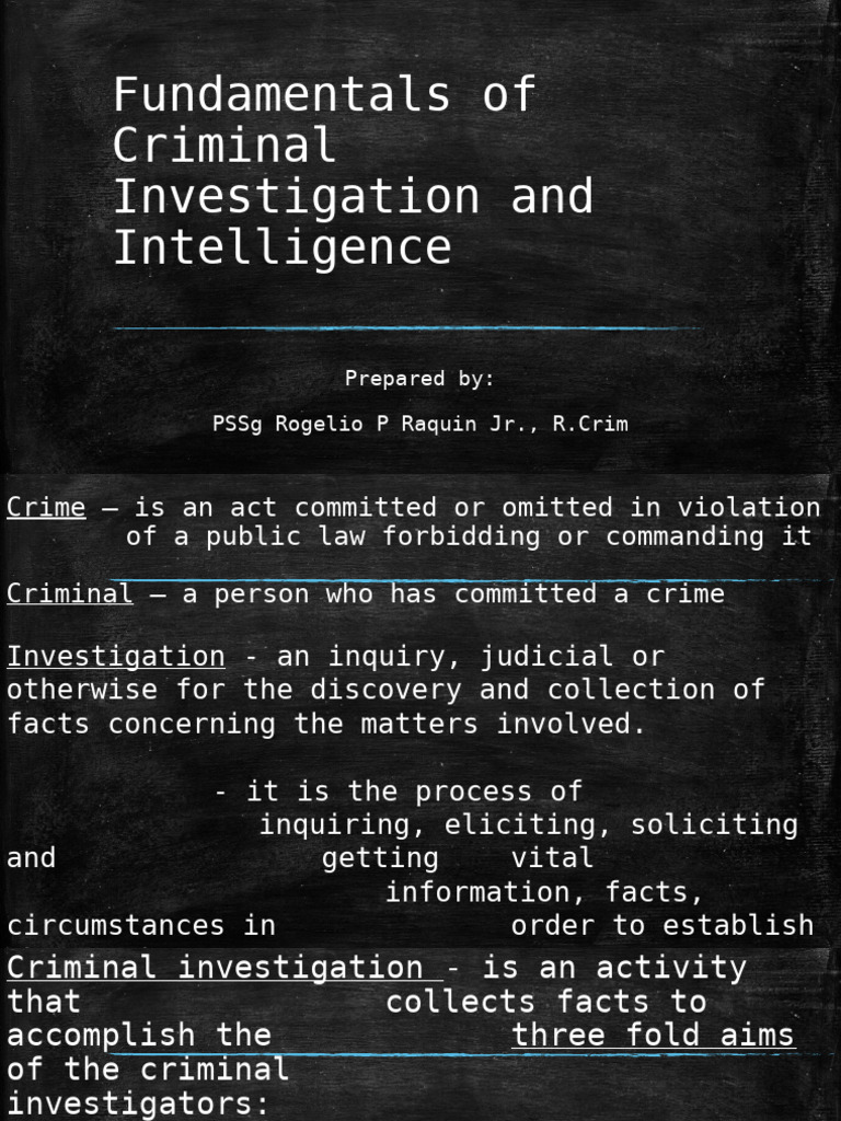 Fundamentals of Criminal Investigation | PDF | Arrest | Crimes