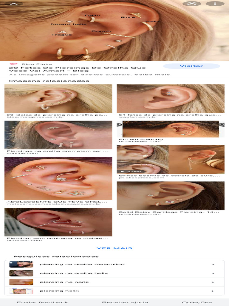 Fotos de Piercings na Orelha | PDF