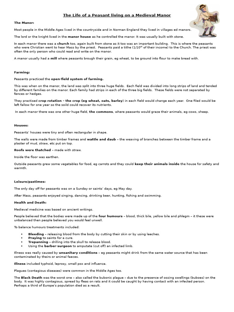 Completed Life On A Manor Notes | PDF