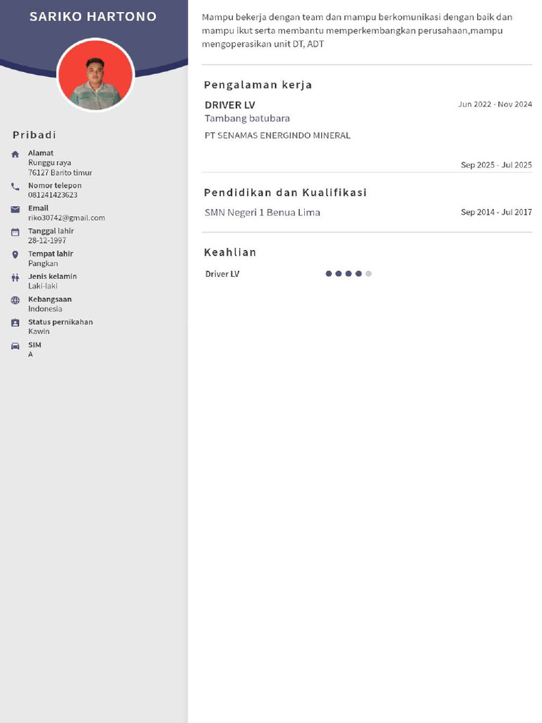 CV Sariko Hartono ? | PDF