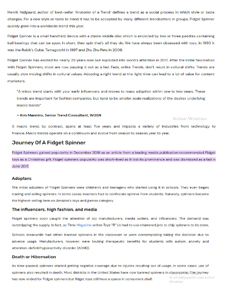 Fidget Spinner | PDF