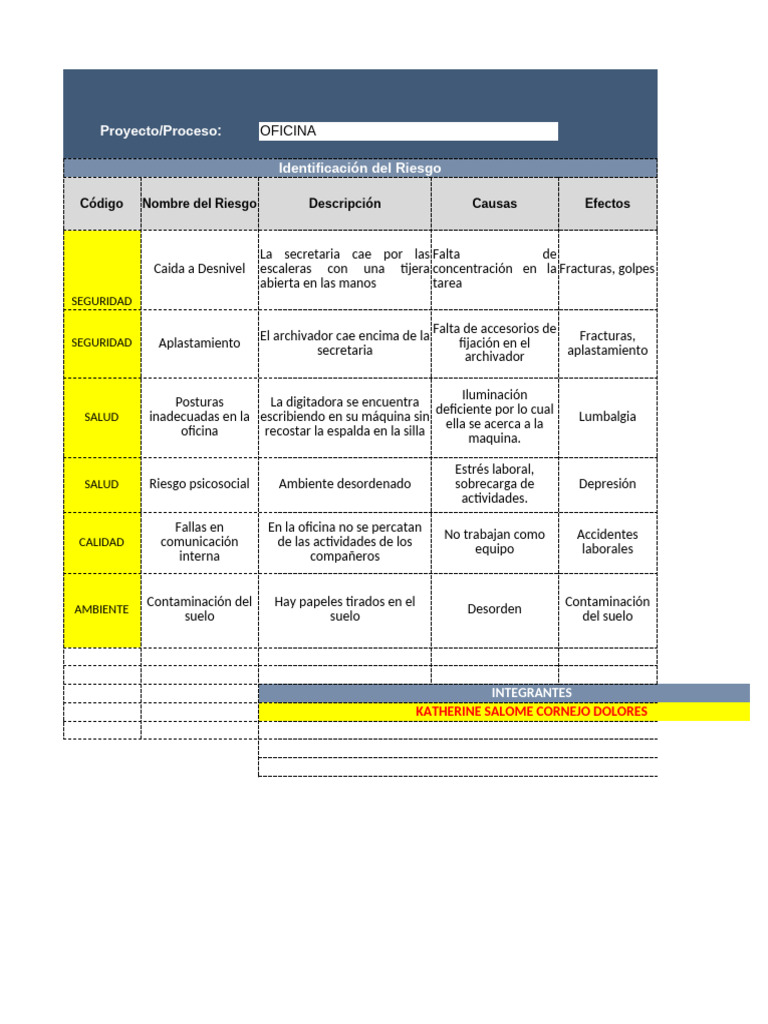 Taller Final Iso 31000 - Katherine Cornejo - Sgs Academy | PDF