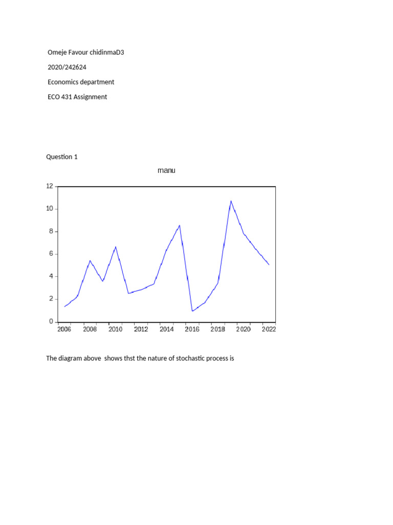 Stochastic Trend | PDF