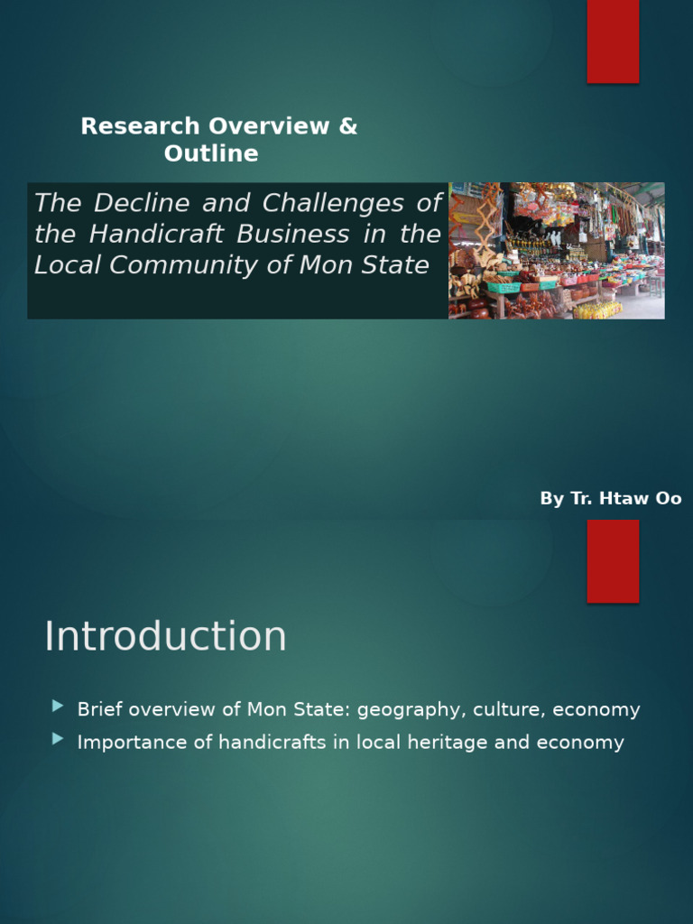 Decline & Challenges of Handicraft Business in Mon State | PDF ...