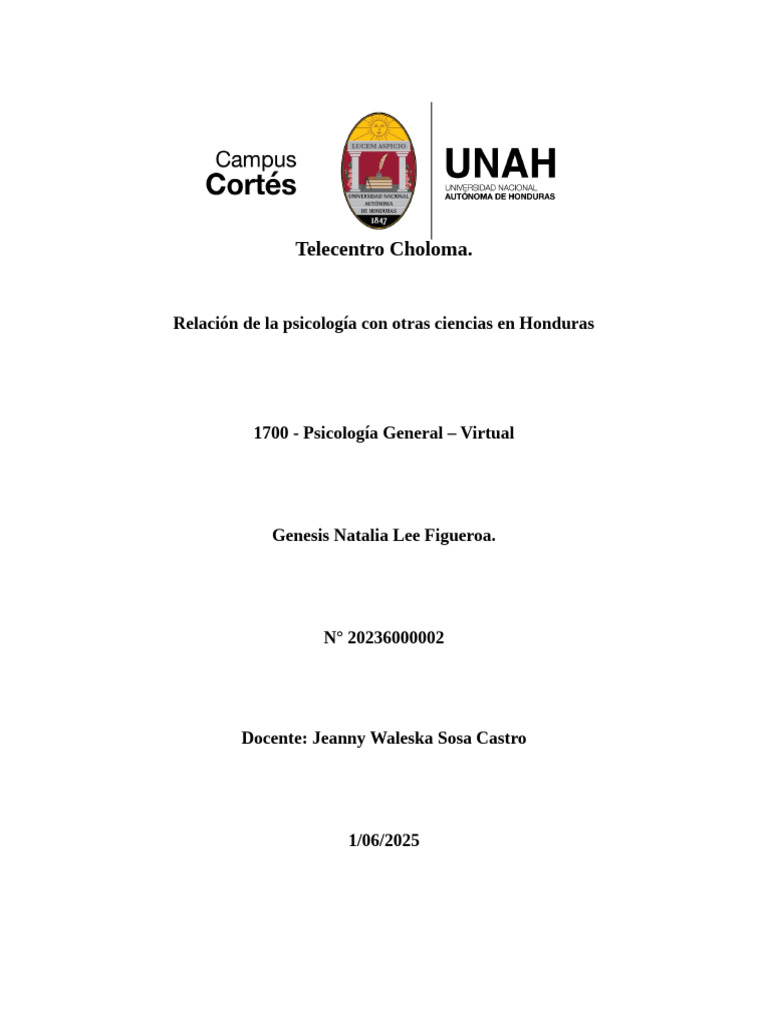 Genesis Lee U1T2a1 | PDF | Violencia | Sicología