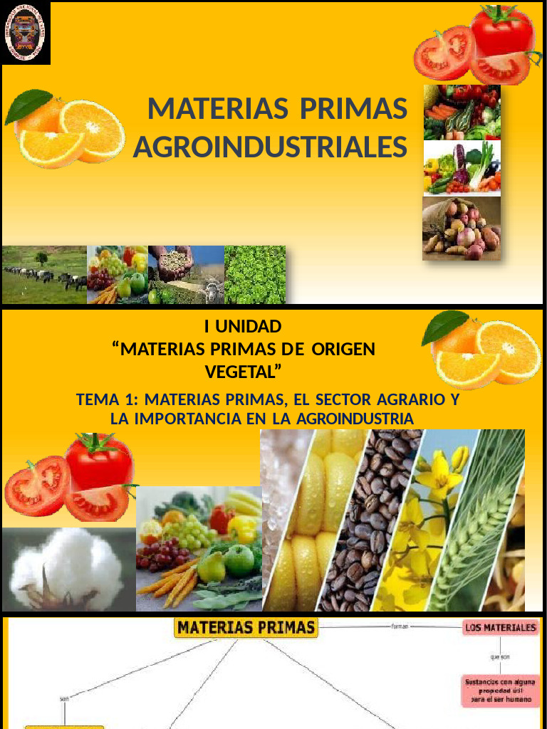 Materias Primas Agroindustriales - TALLER 2 | PDF | Agricultura ...