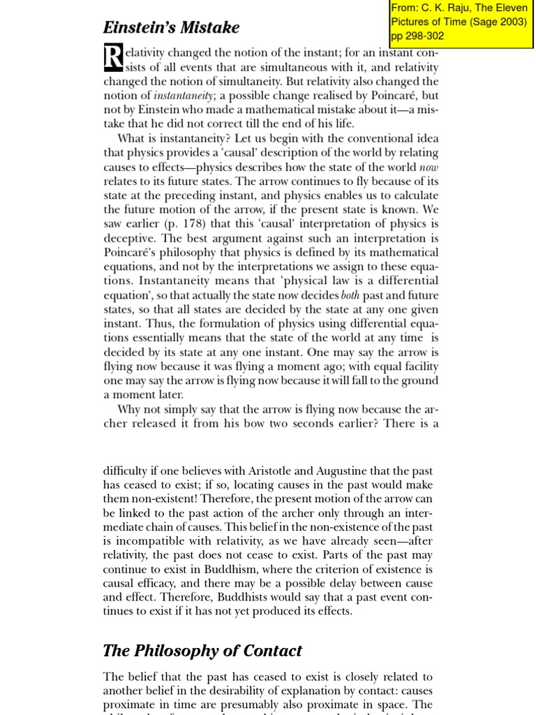 Einstein's Error on Instantaneity Explained | PDF | Luminiferous Aether ...