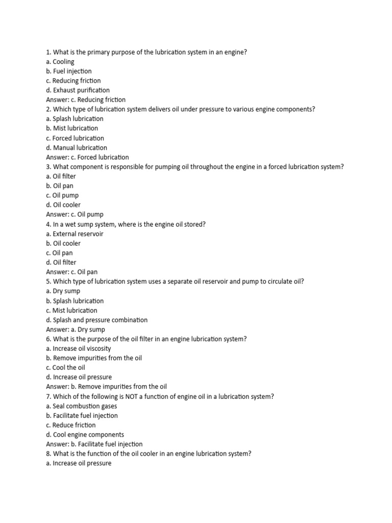 Auto Engine Rebuilding Quiz 1 F Elements | PDF | Motor Oil | Radiator