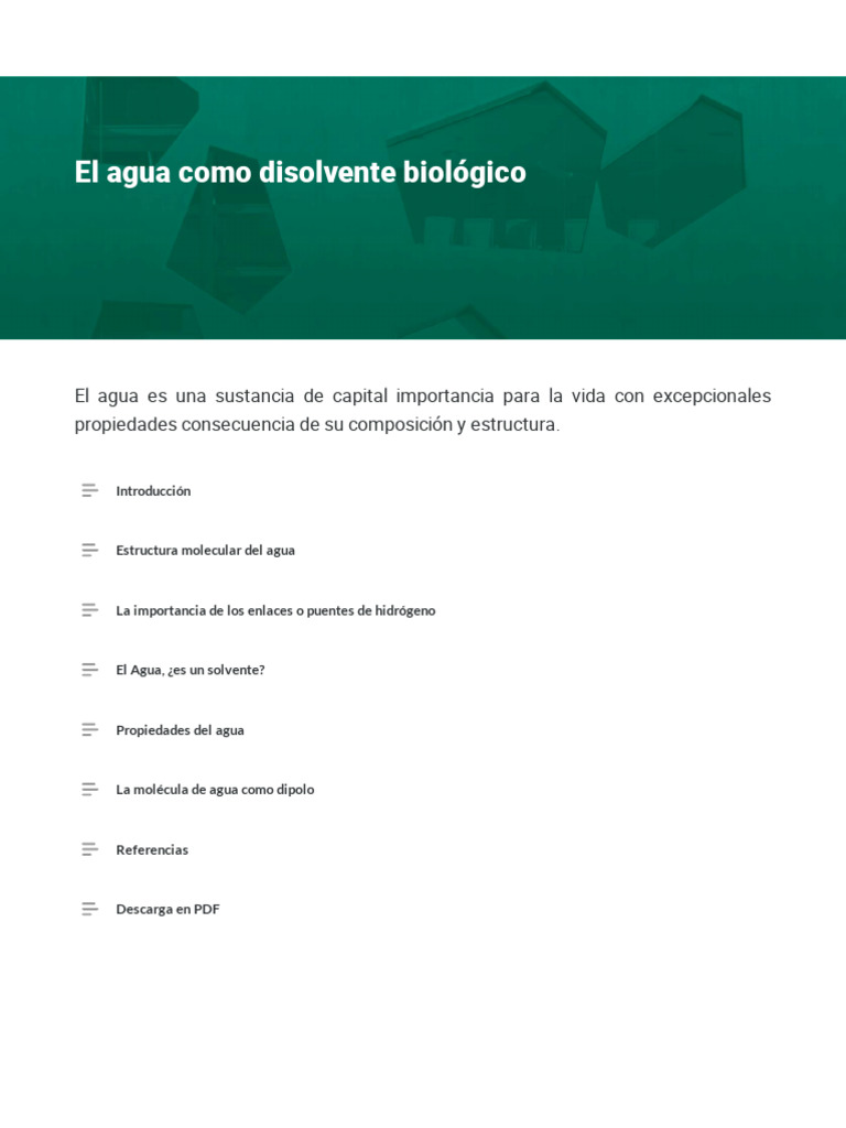 Bioquimica M1L3 | PDF | Propiedades del agua | Polaridad química