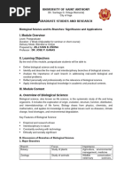 TR060 Biological and Biomedical Sciences Guide | PDF | Cell (Biology ...