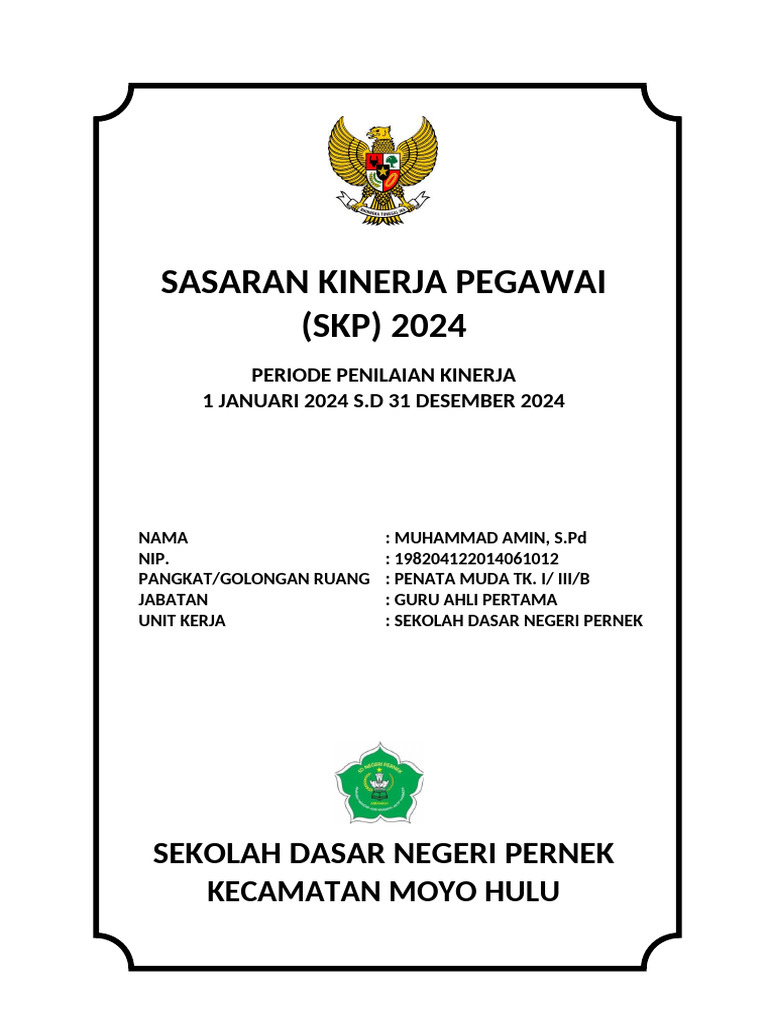 Kafer Sasaran Kinerja Pegawai | PDF