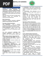 Body Temperature Chart for Patients | PDF