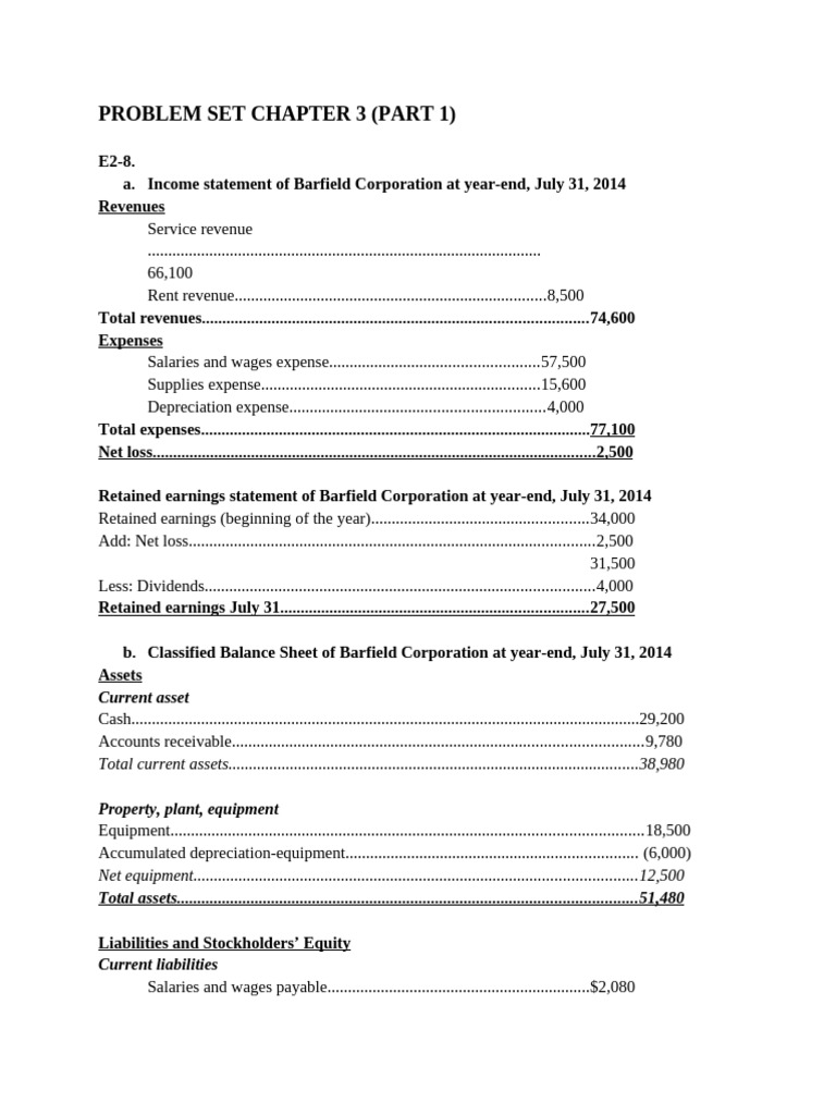 Accounting Analysis - Problem Set Chap 3 (Part 1) - Nguyen Thanh Nguyet Thao - 53919448 | PDF ...