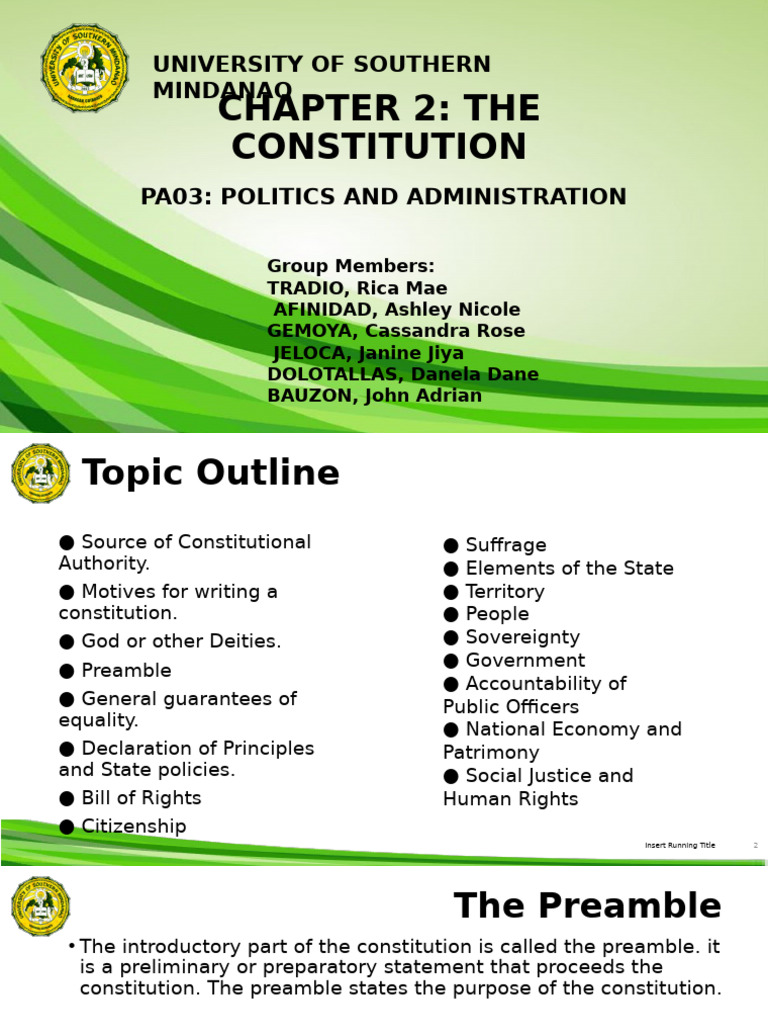 Chapter 2 - The Constitution | PDF | Naturalization | Citizenship