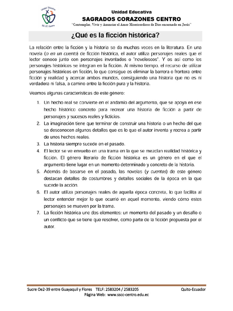 La Ficción Histórica | PDF