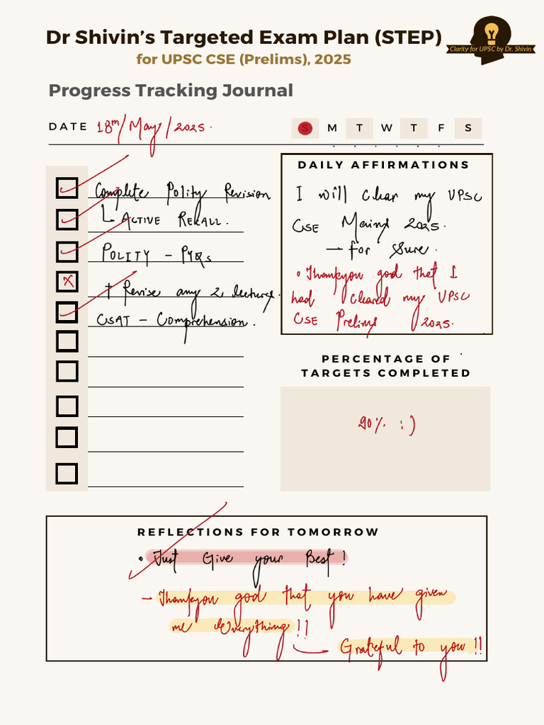 Progress Tracking Journal 250518 225304 | PDF