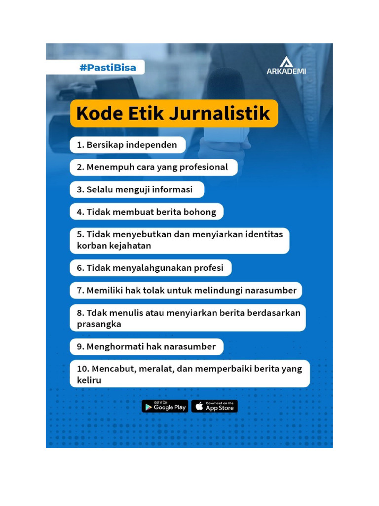 Kode Etik Jurnalis Dan Guru | PDF