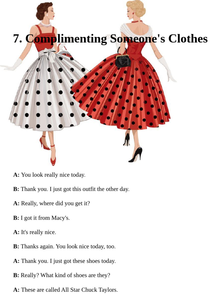 Complimenting Outfits and Styles | PDF