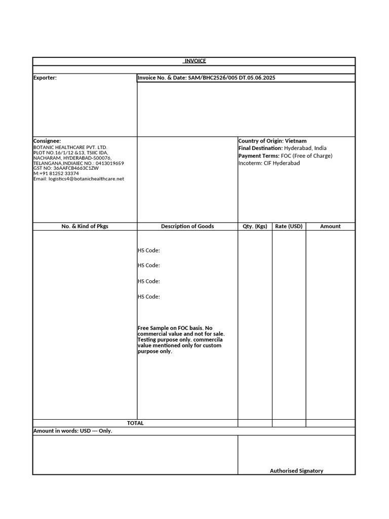 Sample Invoice 5 | PDF