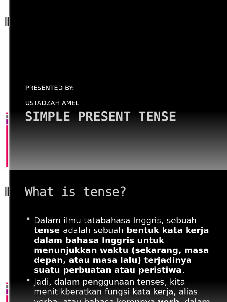Materi 1 SM2 Simple Present Tense | PDF