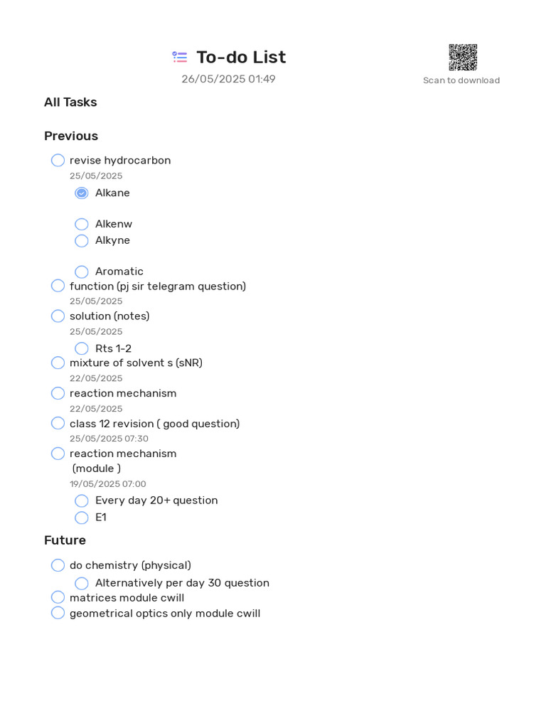 TodoList 20250526 1748204355637 | PDF