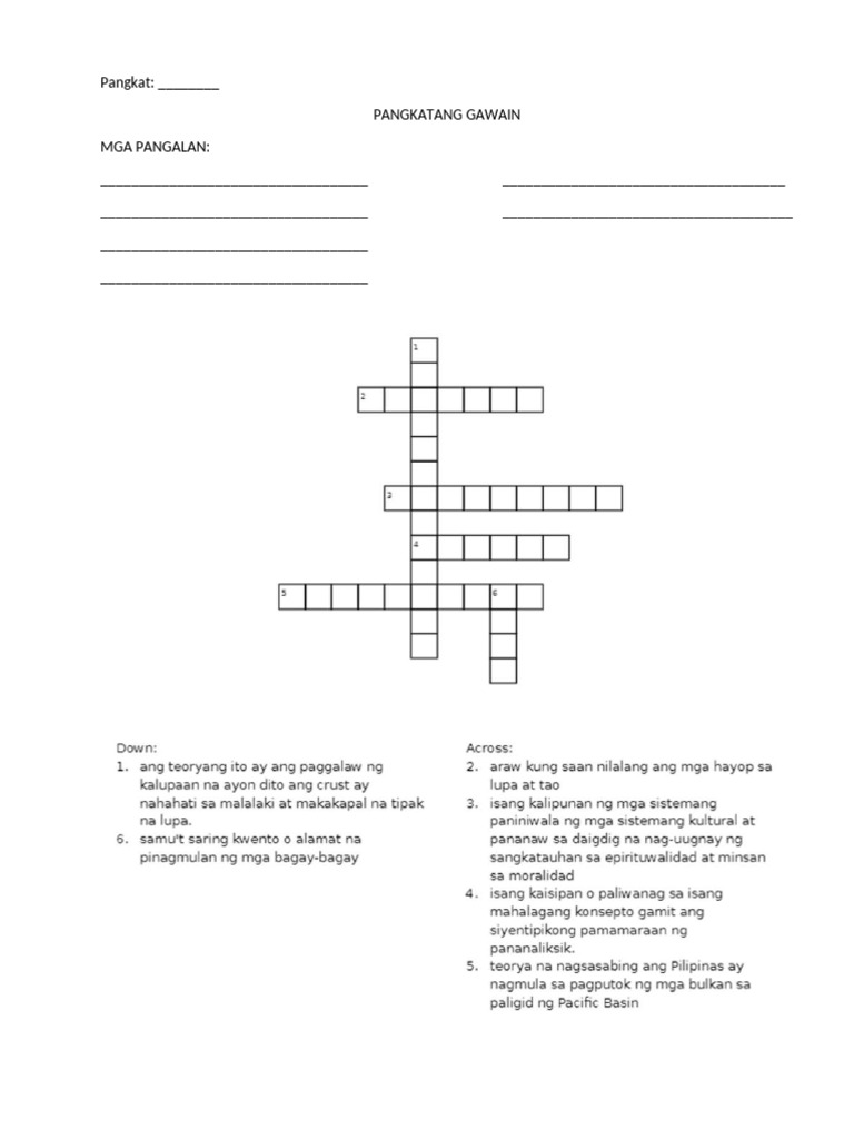 Pangkatang Gawain 1 | PDF