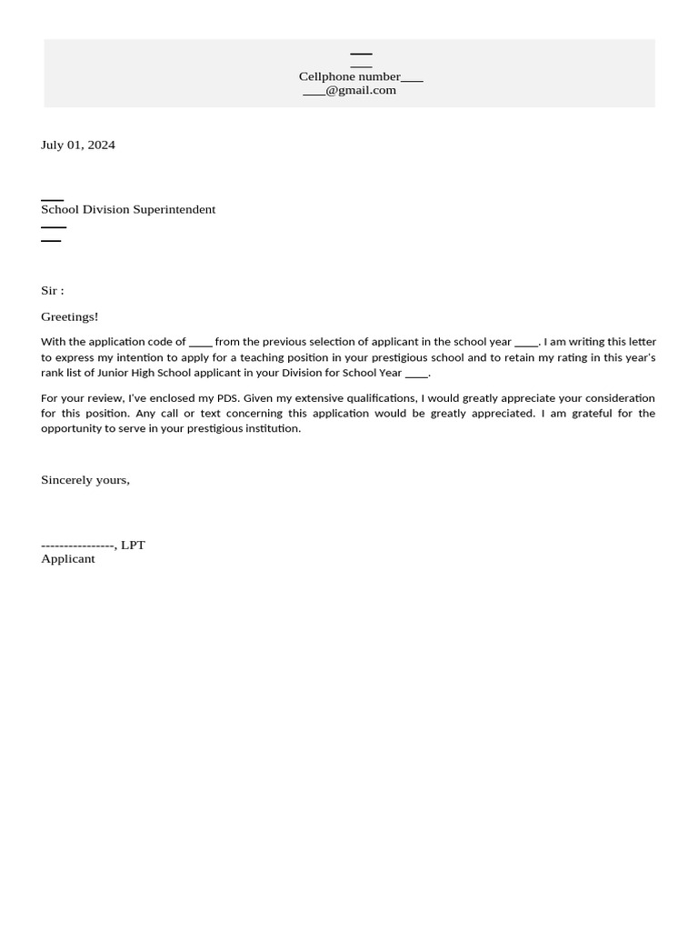 RETAINMENT Letter | PDF