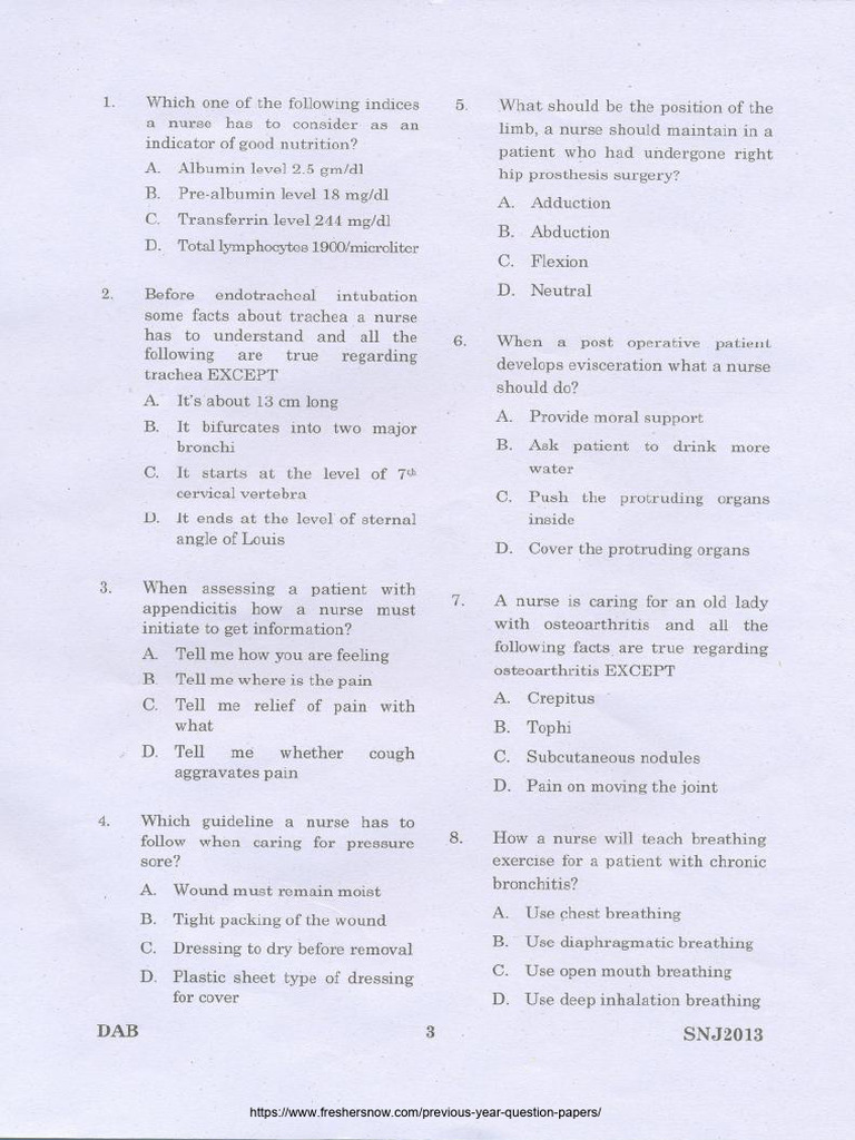 West Bengal CHO Previous Year Papers | PDF