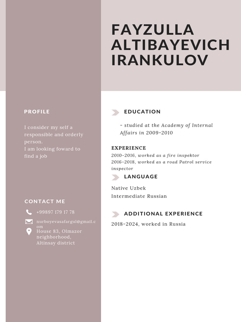 White Simple Student CV Resume - 20250110 - 223300 - 0000 | PDF