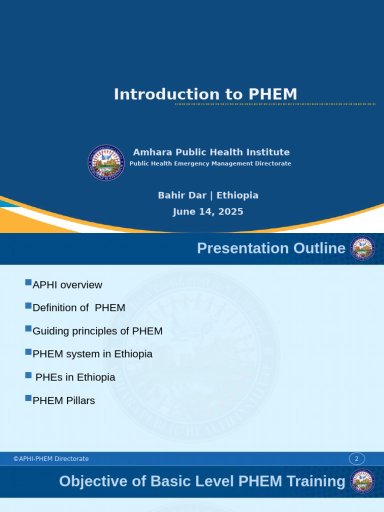 PHEM-Introduction Sep 2023 | PDF | Public Health | Emergency