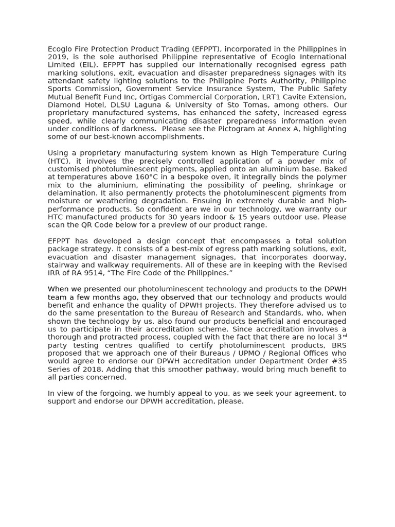 25.11.2024 - Accreditation - Ecoglo Fire Protection Product Trading ...