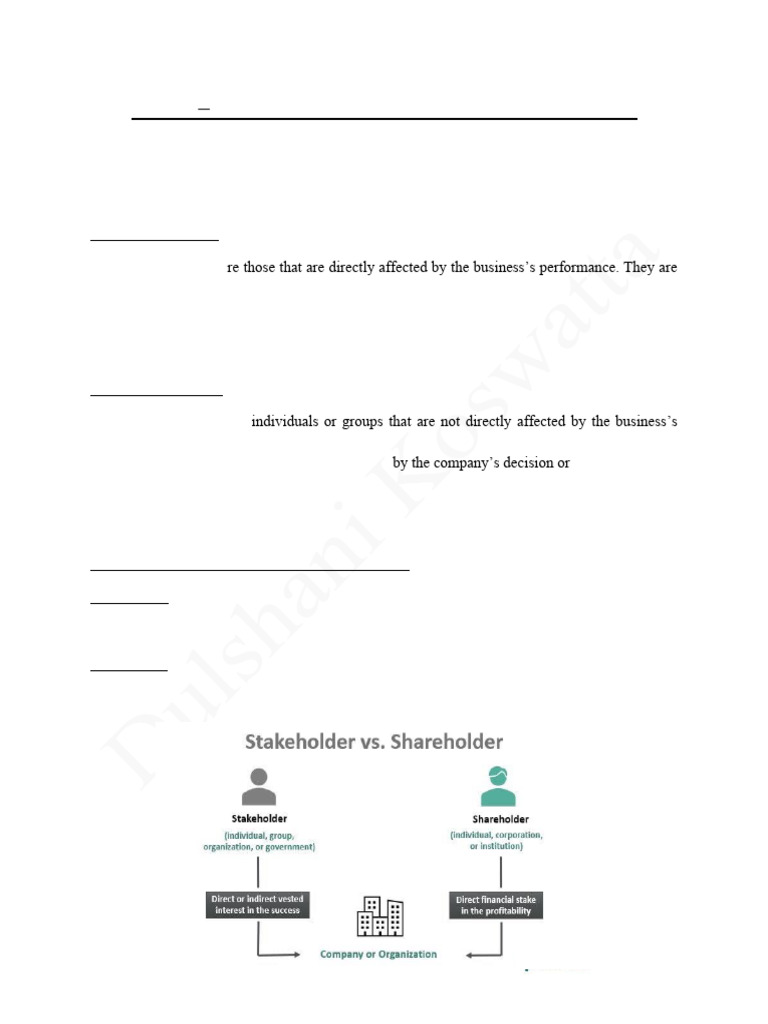 CH 15 - Shareholder Vs Stakeholders | PDF | Stakeholder (Corporate ...