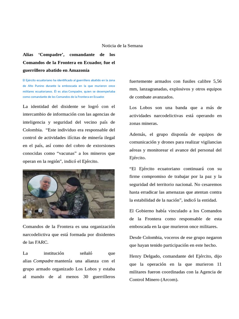 4807 P1 D2 Villafuerte Christopher | PDF | Militar | Ecuador