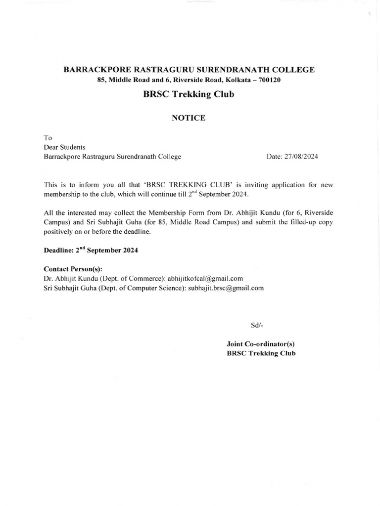 Trekking Club: Barrackpore Rastraguru Surendranath | PDF